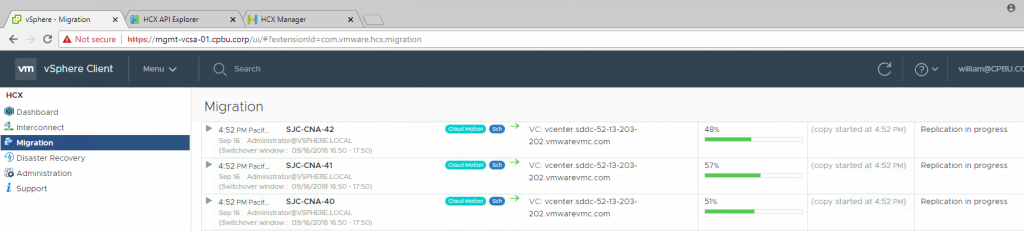 Getting started with the Hybrid Cloud Extension (HCX) APIs
