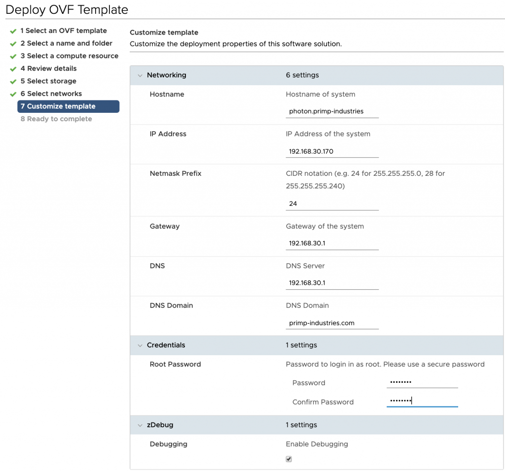 Packer Reference For Building Photonos Virtual Appliance Using Ovf