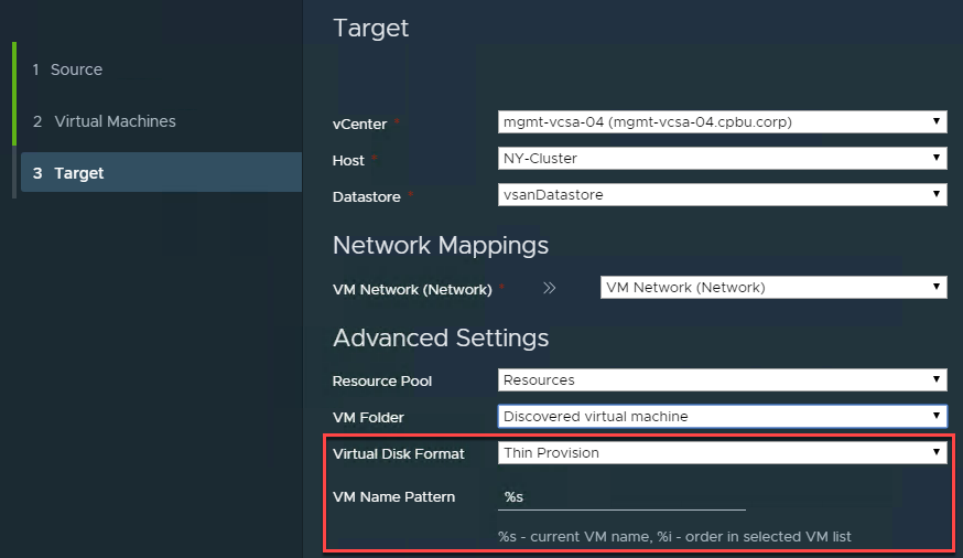 Cross vCenter Workload Migration Fling v3.1