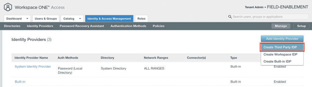 Workspace One Access (vIDM) Powershell Module to automate creating 3rd ...