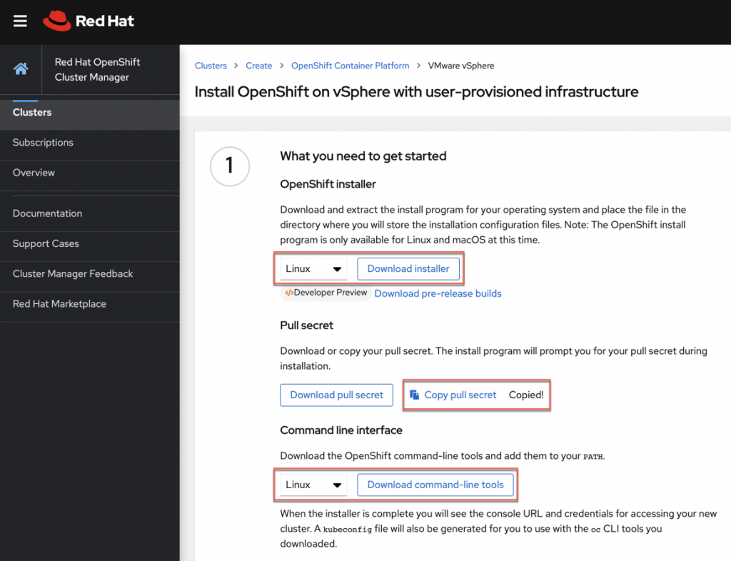 Using the new installation method for deploying OpenShift 4.5 on VMware ...